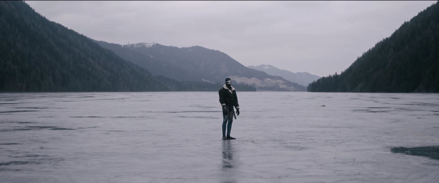 Freediver Tolga Taskin dares flirt with mermaids deep in mountain lakes